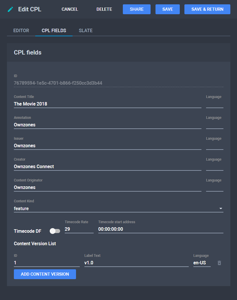Creating a New Composition