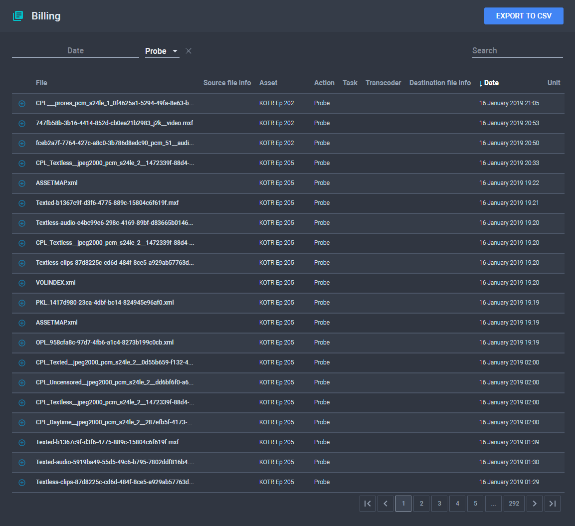 Export a Billing Report